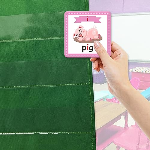 Wall Hanging Organizer Chart Detachable Pocket Chart 15 Clear Pockets ...