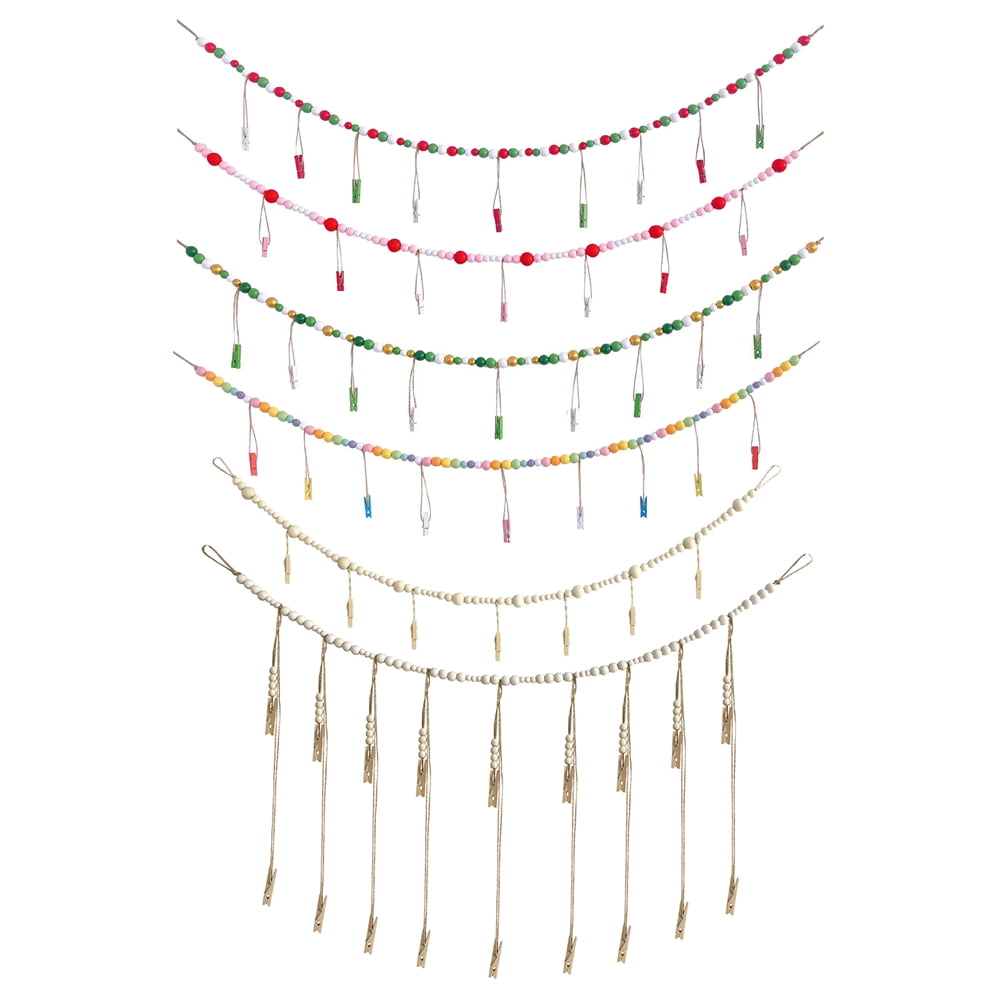 Wall Hanging Photo Display, DIY Picture Photo Frame String with Clips ...