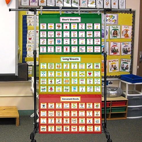 Wall Hanging Pocket Chart for Word Families Chart Classroom Wall Decor ...