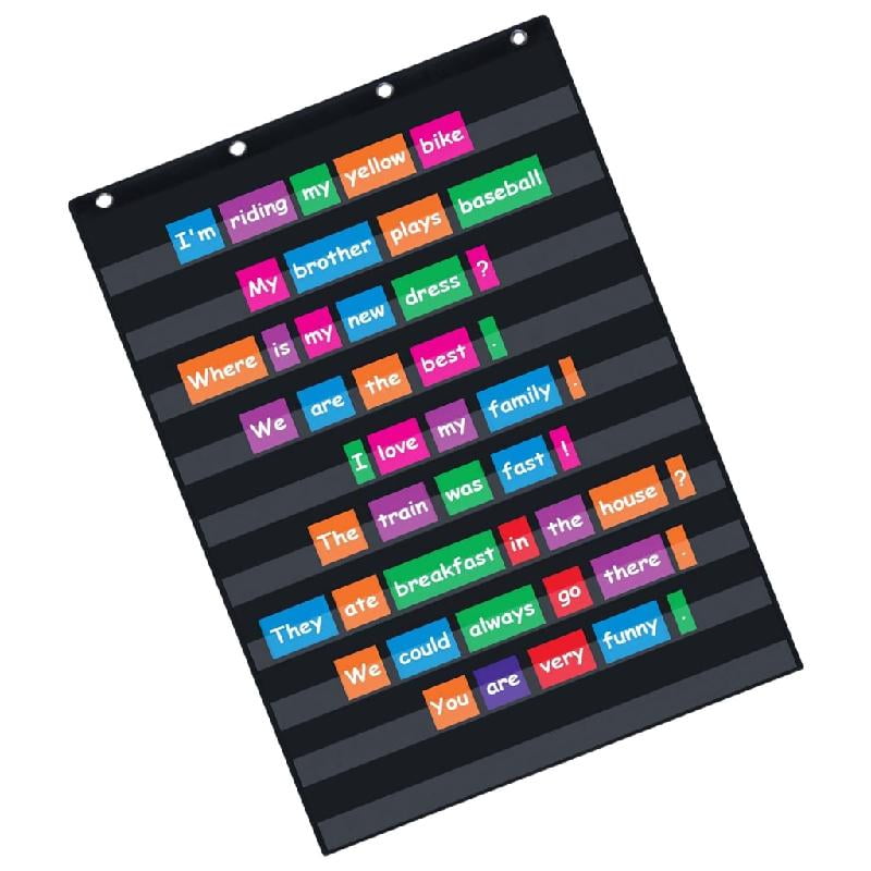 Wall Hanging Pocket Charts Standard Pocket Charts 10 Clear Pockets ...