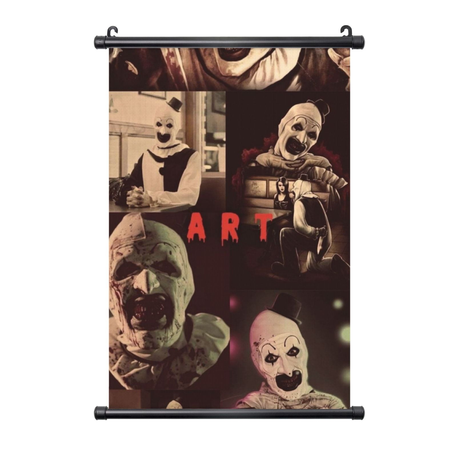 Wall Hanging Poster Terrifier Canvas Artwork With Black Frame Scroll ...