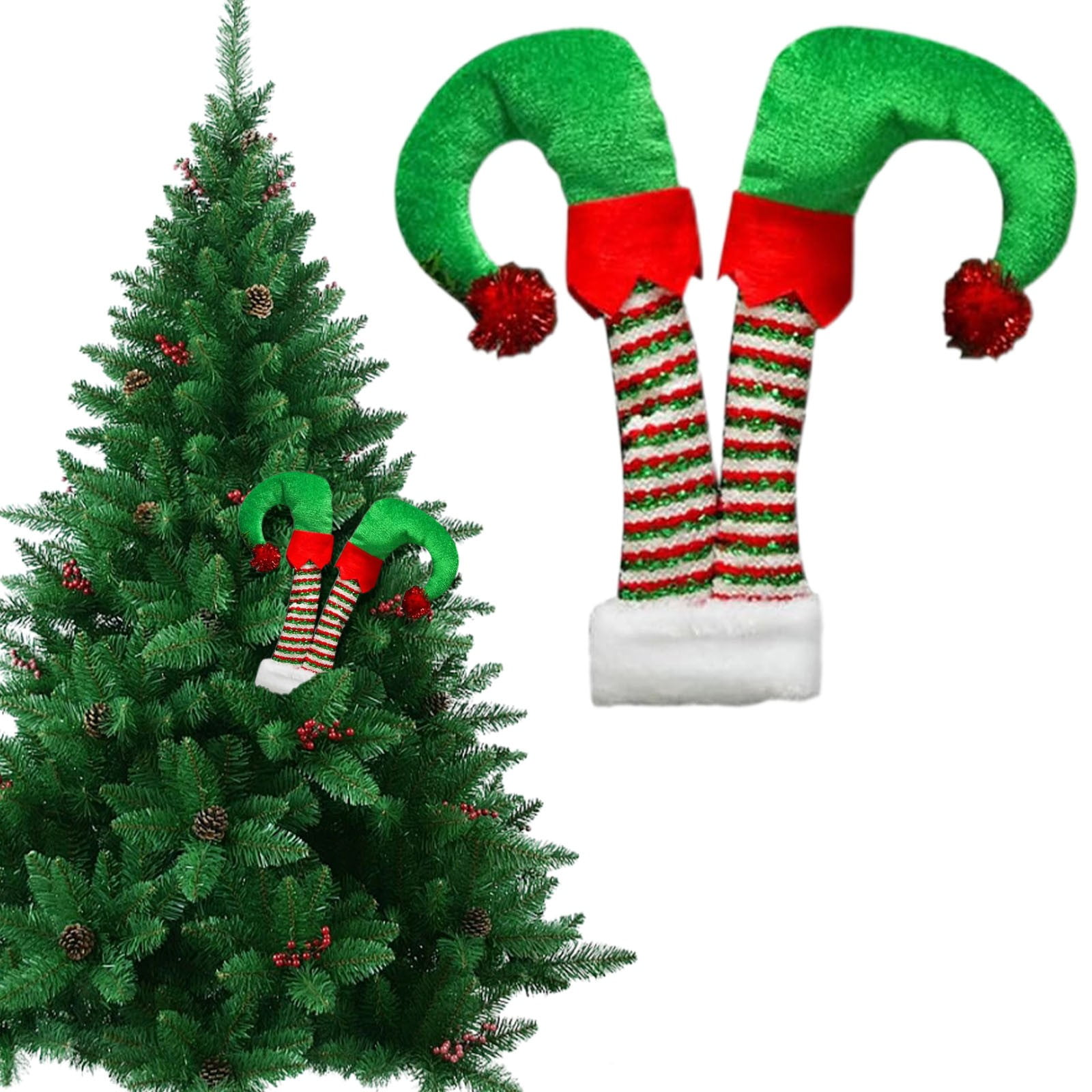 Wall Hangs,Picks Christmas Decorations Christmas Tree Decor Stuffed Leg ...