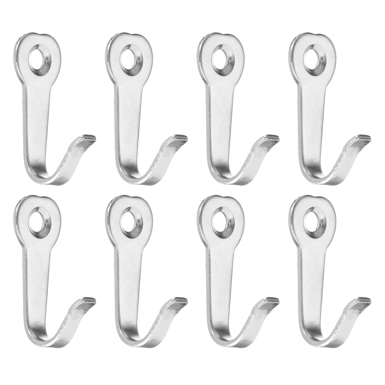 Wall Hooks, 8Pcs Zinc Alloy Single Prong Wall Mounted Clothes Hook ...