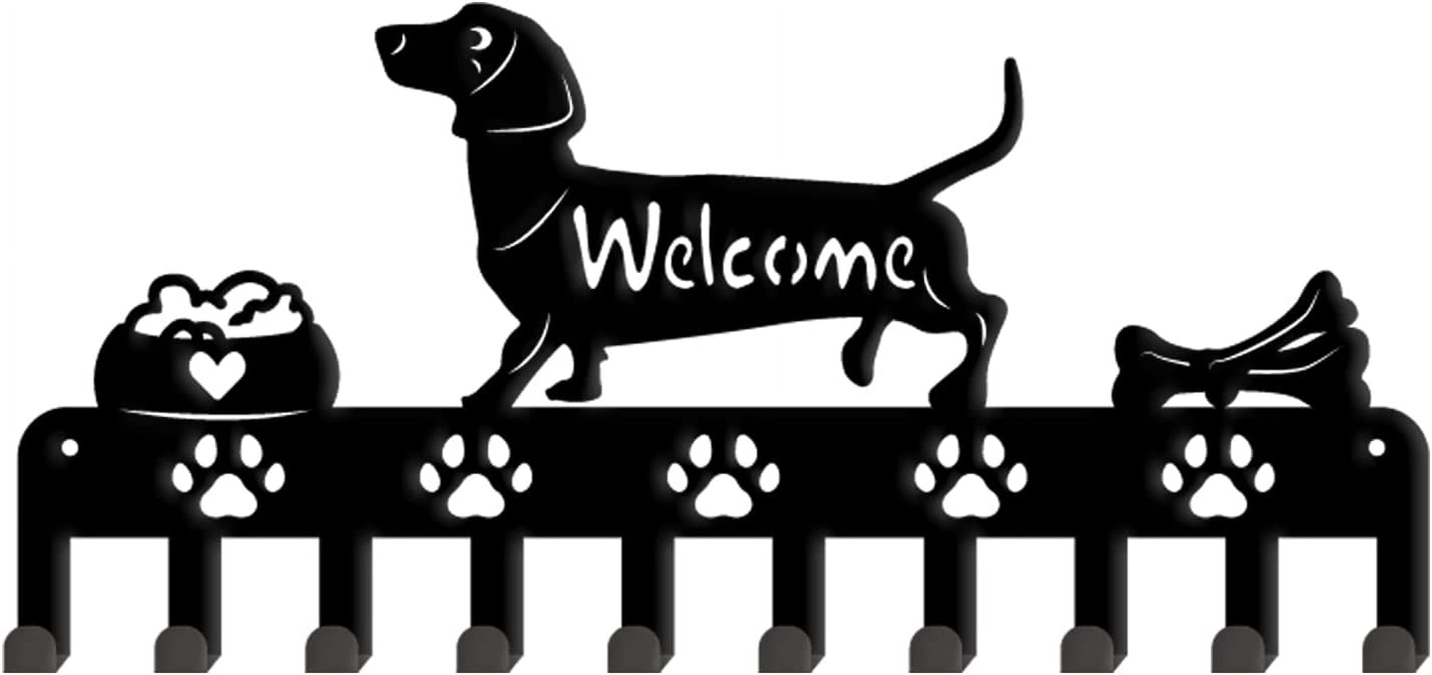Wall Hooks Key Holder Dog Welcome Hooks Rack Hangers Organizer ...
