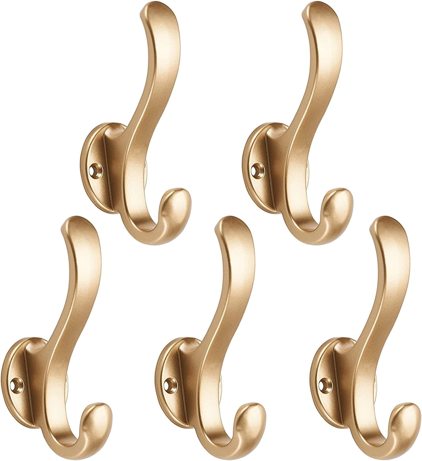 Wall Hooks Over Door Key Towel Coat Hat Purse Hanger Holder Rack Double ...