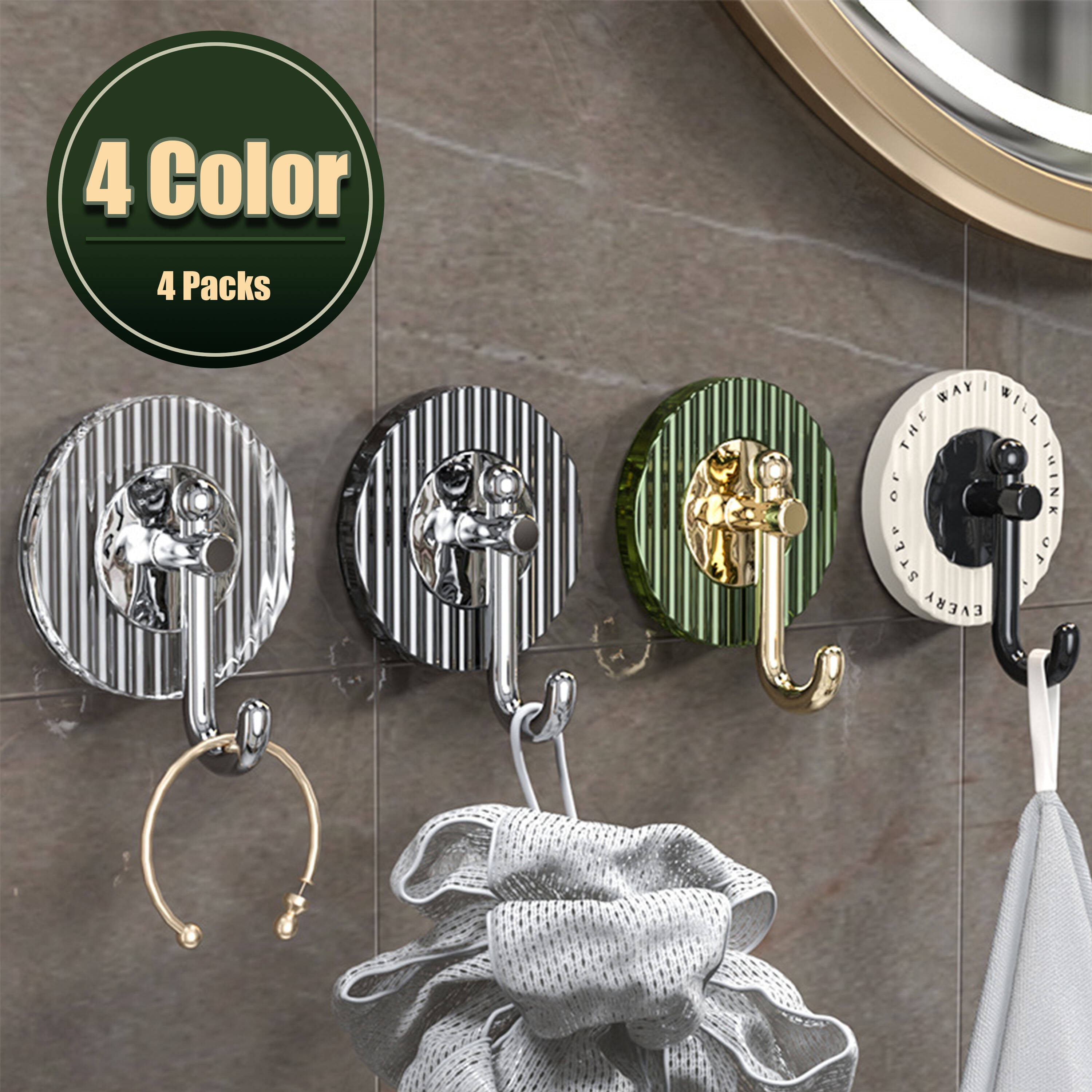 3M 17051BNES Decorative Hooks Traditional Medium, 1 Hook & 2 Strips per ...