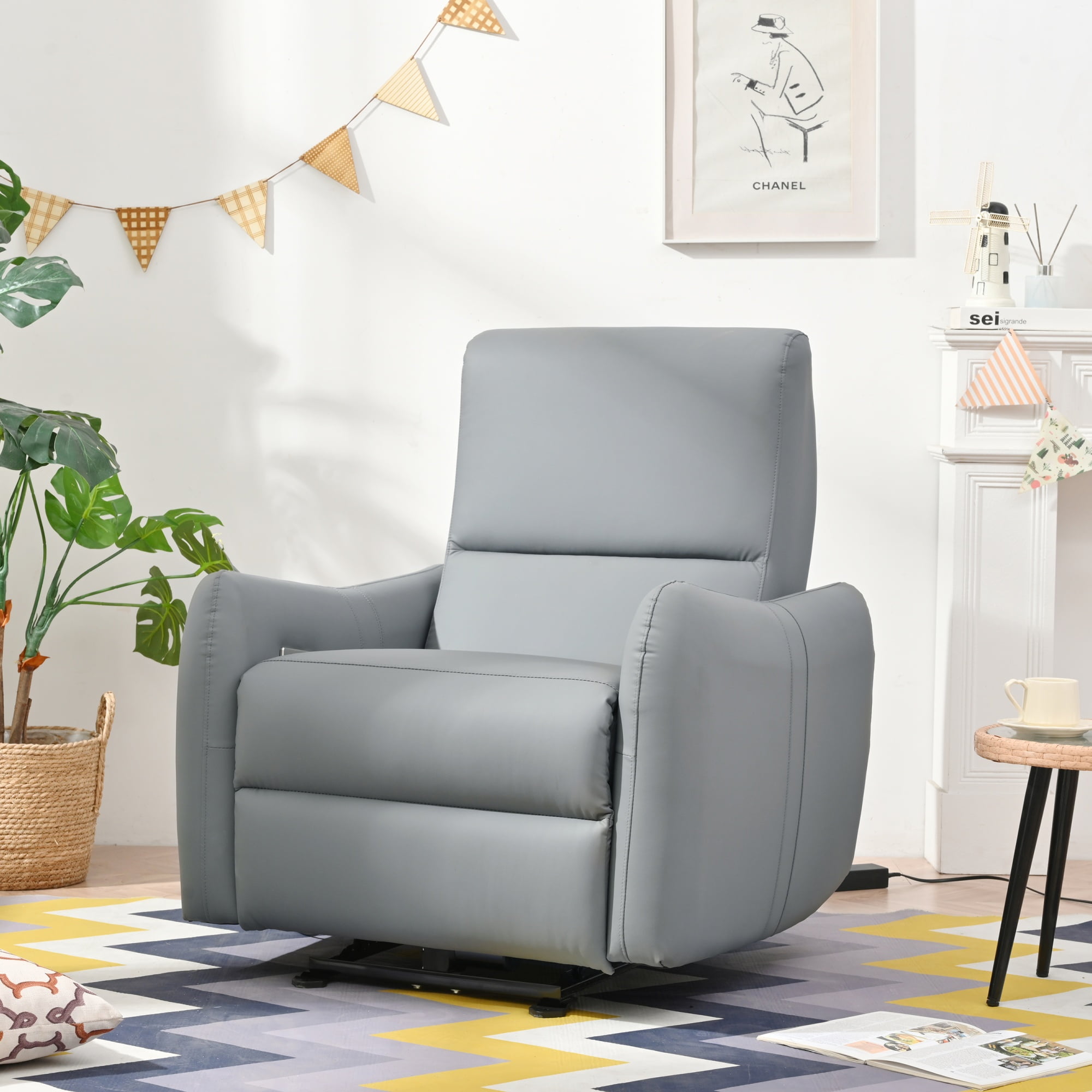 Wall Hugger Power Recliner Chair, Electric Recliner for Small Space ...