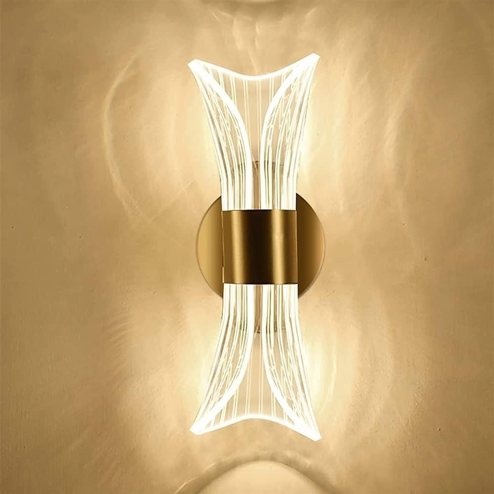 Wall Lamp Dimmable, 10W Acrylic Decorative LED Wall Lights Modern Petal ...