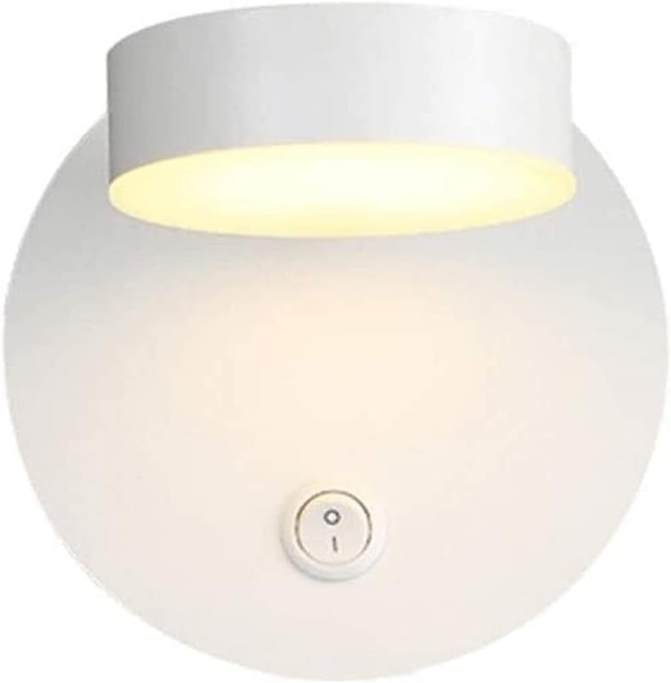 Wall Lamp Indoor LED Rotatable 360° Lighting Acrylic Panel Wall Lights ...