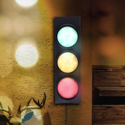 Wall Lamp Traffic Light Wall Decoration Office Fun Room Decor w/ Remote ...