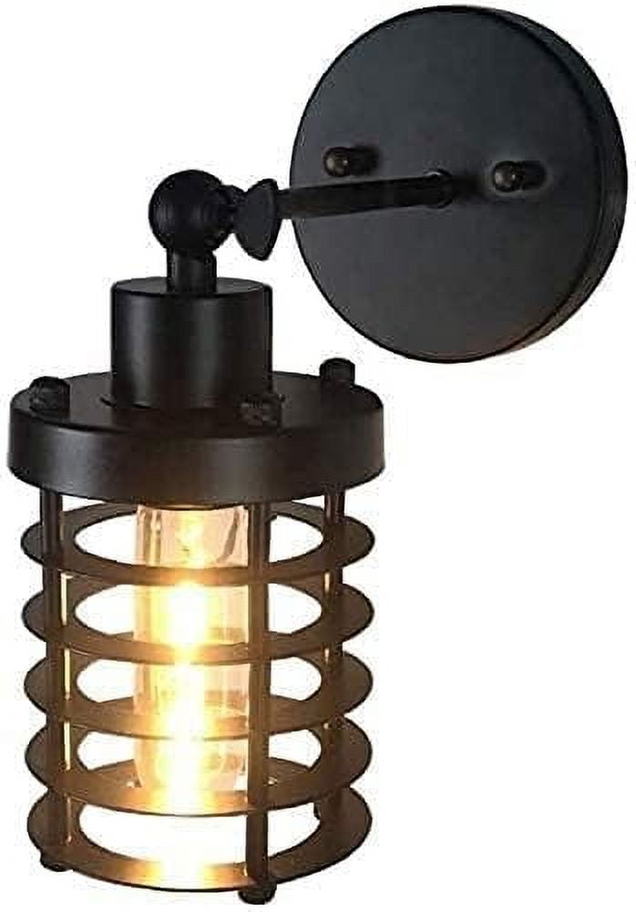 Wall Lamps,Bracket Light Retro Metal Birdcage Wall Lamp Industrial Loft ...