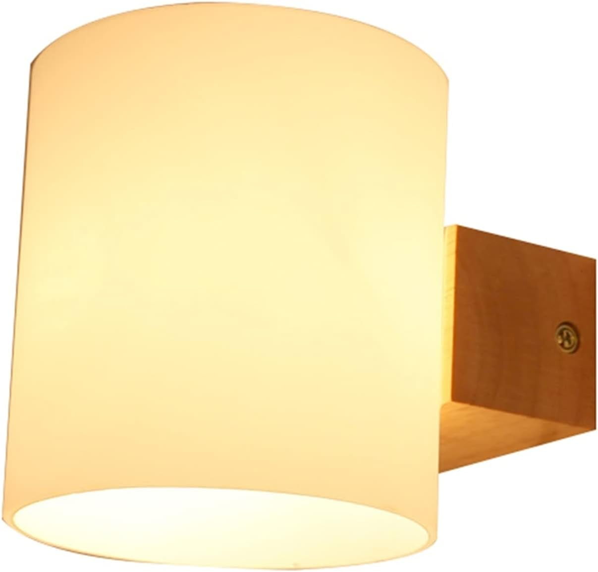 Wall Lamps,Solid Wood Wall Lamp Bedroom Bedside Lamp Modern Minimalist ...