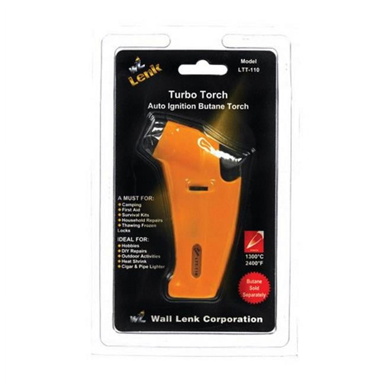 Wall Lenk LTT-110 Turbo Torch Automatic Ignition Butane Torch - Walmart.com