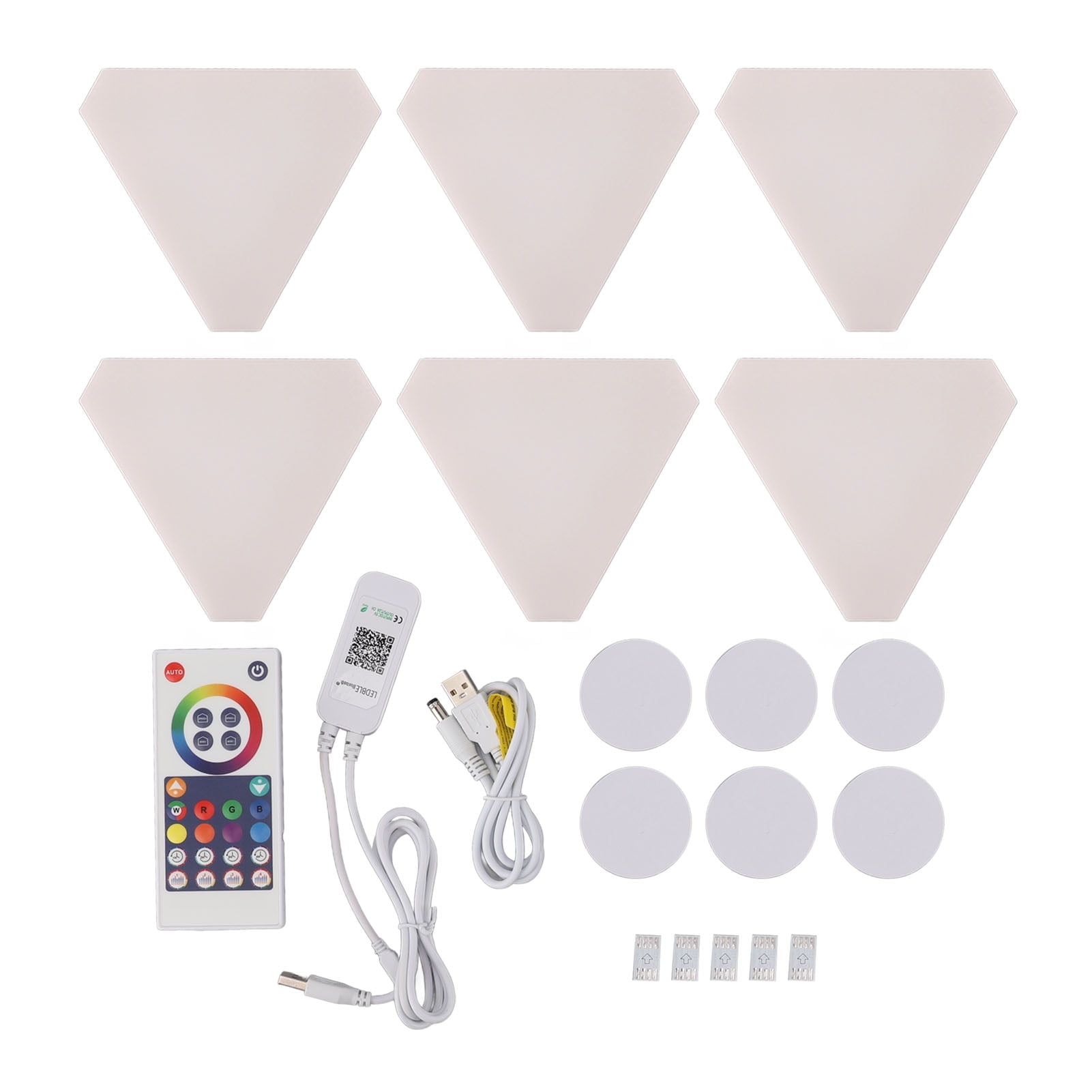Wall Light Panels USB 5V RGB LED Adjustable Color Music Sync App ...