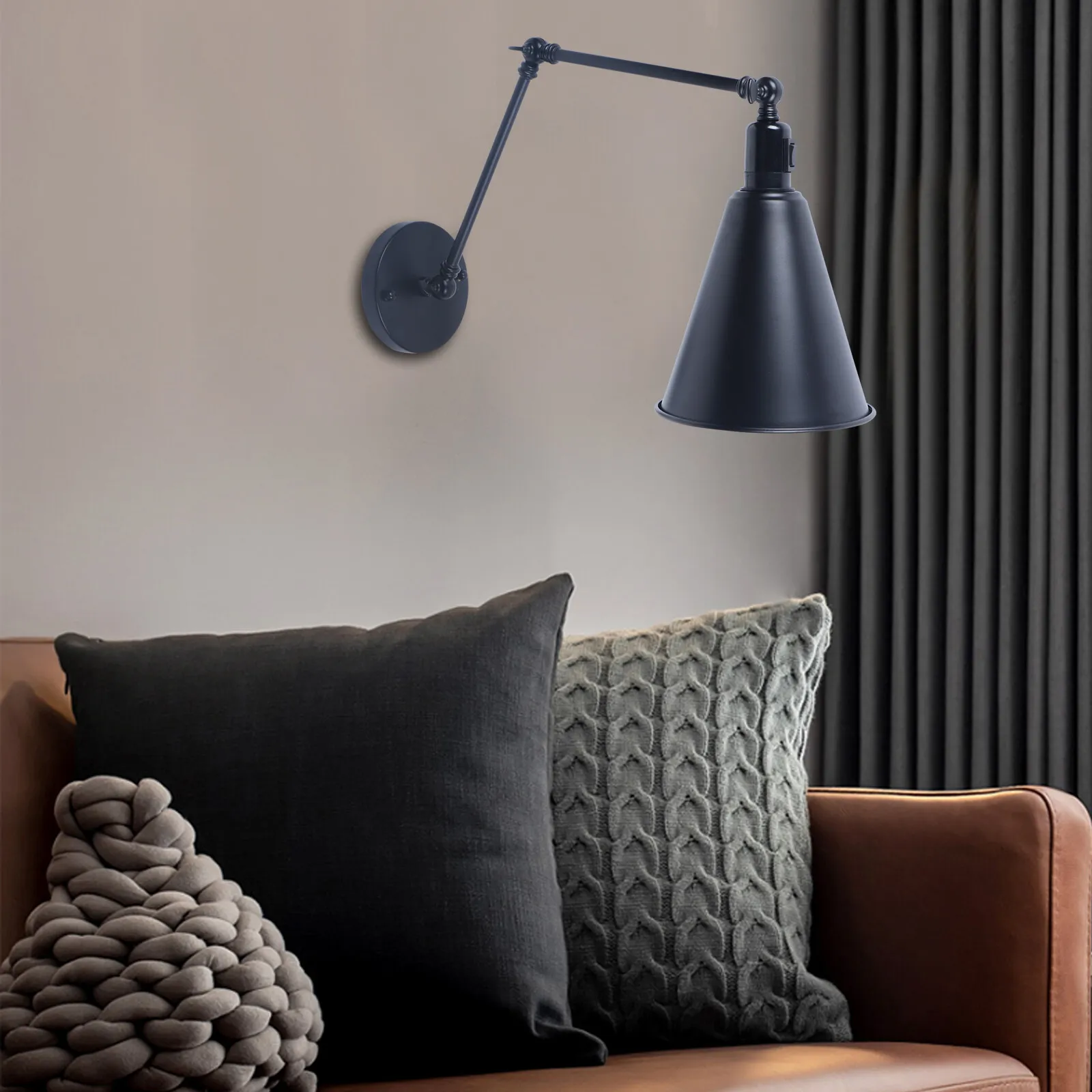 Wall Light Wall Lamp Sconce with Switch Fixture Decor Bedside Lighting ...
