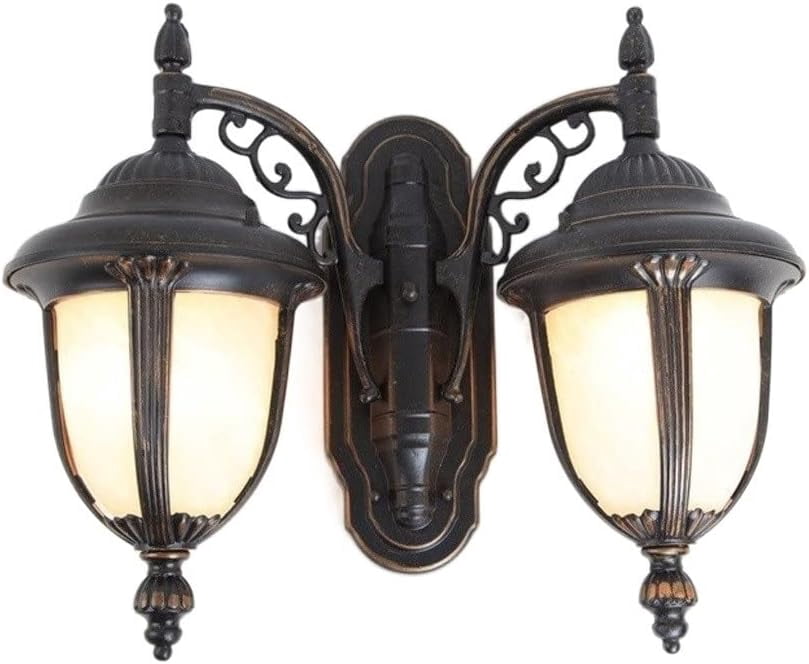 Wall Lighting European Double Head Outdoor Wall Lamp Waterproof Balcony ...