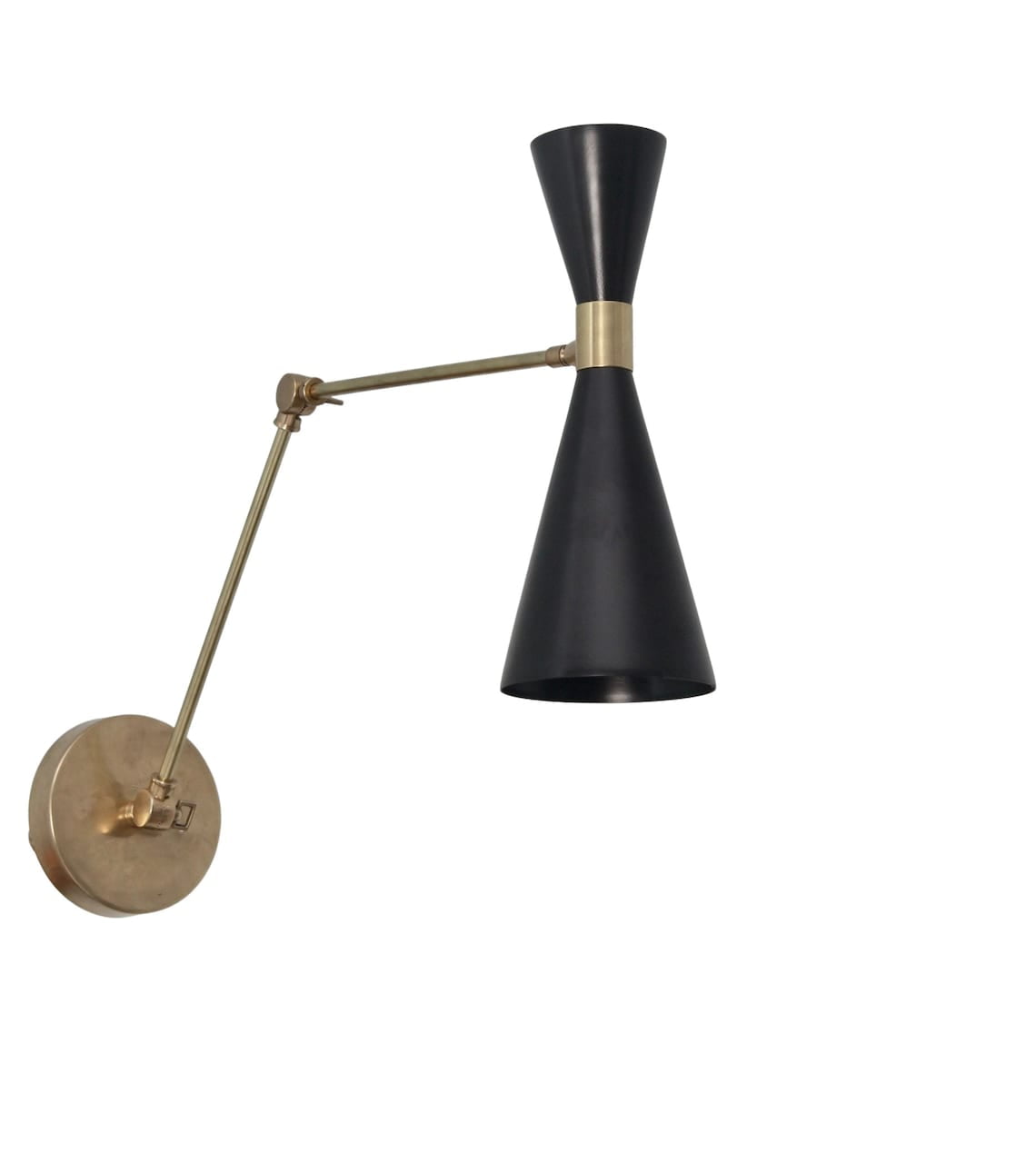 Wall Mid Century Modern Raw Brass Sputnik chandelier light Fixture ...