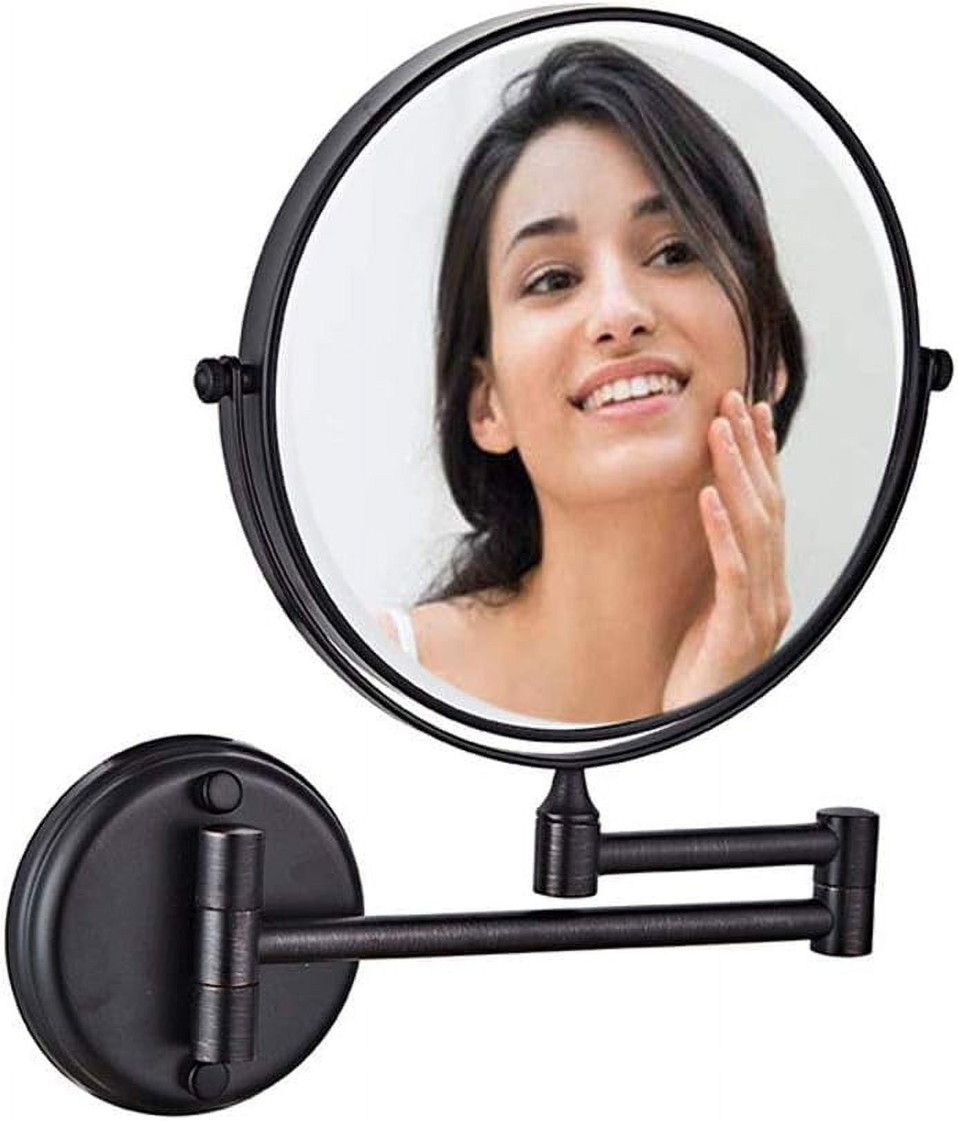 Wall Mirror, 6 in Wall Mounted Makeup Mirror, Magnifying Wall Bathroom ...