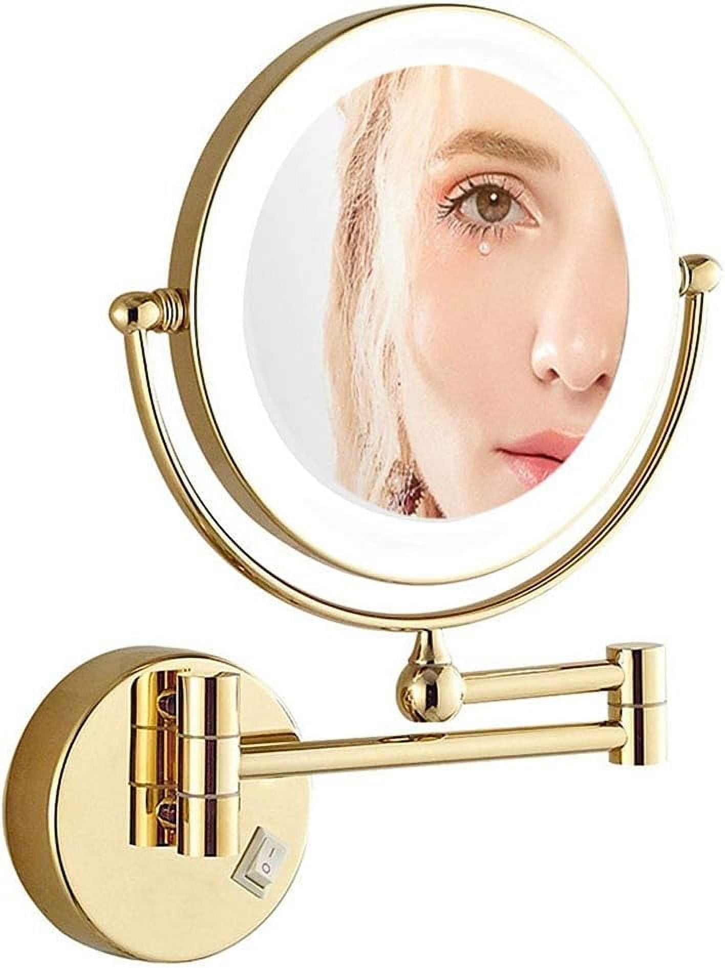 Wall Mirror, 8 in Wall Mounted Makeup Mirror,Two-Sided Extendable,360 ...