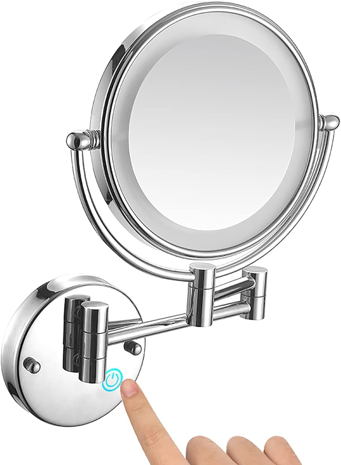 Wall Mirror, 8 inch Double Mirror 10X Expansion Mirror Wall-Mounted ...