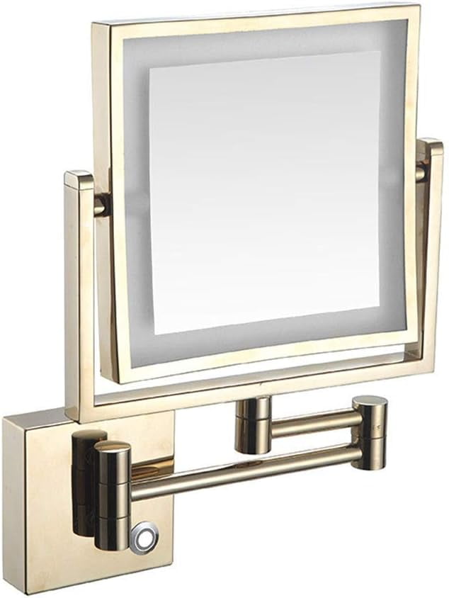 Wall Mirror for Bathroom , Wall Mounted Makeup Mirror with LED Lighted ...