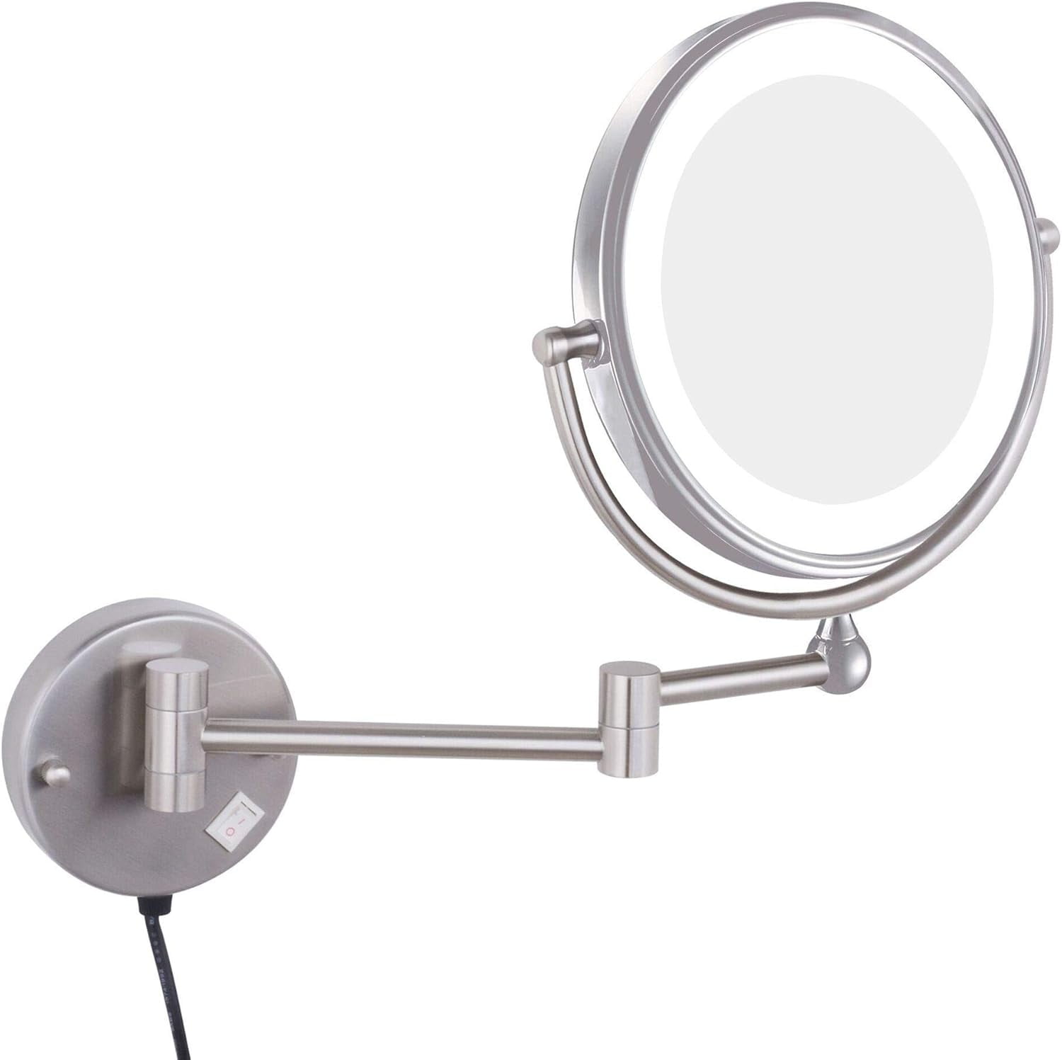 Wall Mirror for Bathroom , Wall Mounted Makeup Mirror with LED Lighted ...