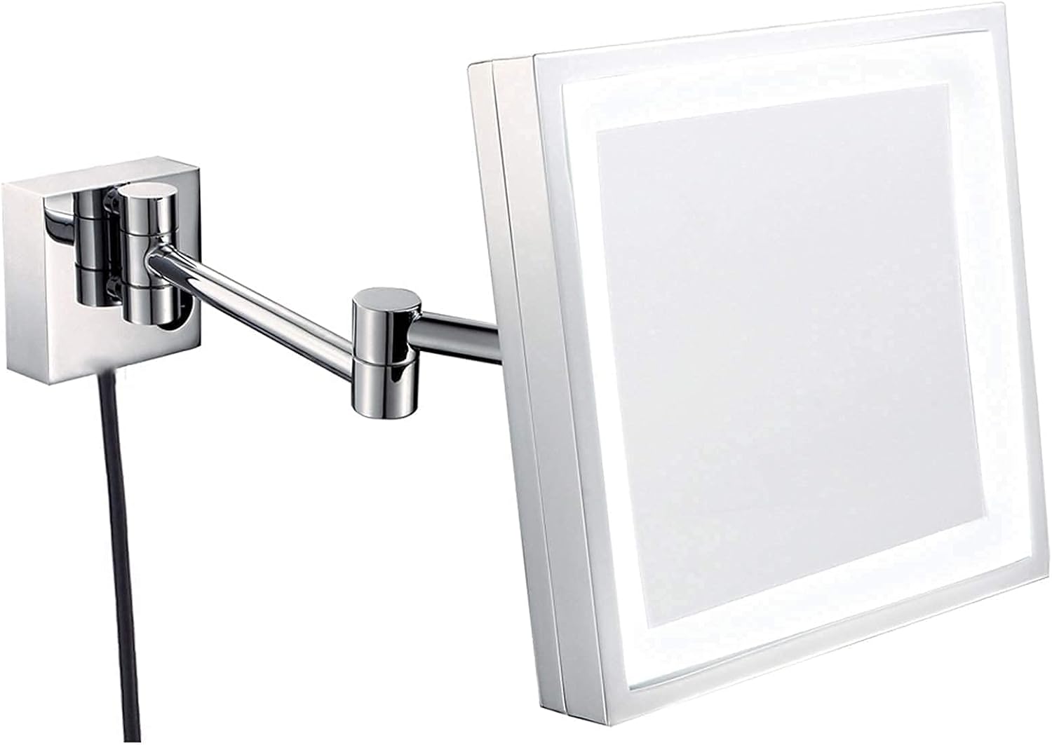 Wall Mirror, LED 8 inch Brass Magnification Makeup Mirror, Bathroom ...