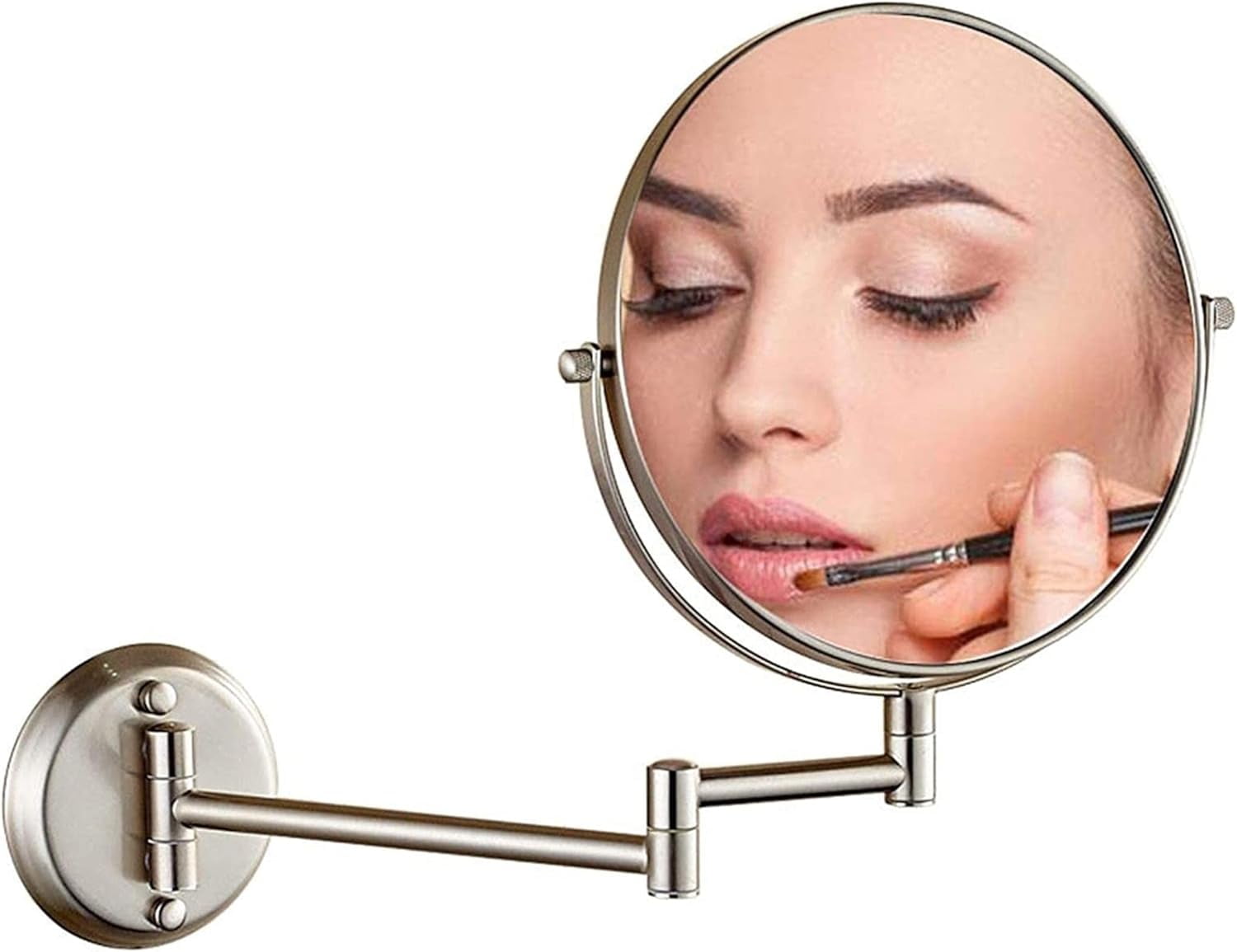 Wall Mirror, Makeup Mirror Wall Mounted with 3X Magnification, Dual ...