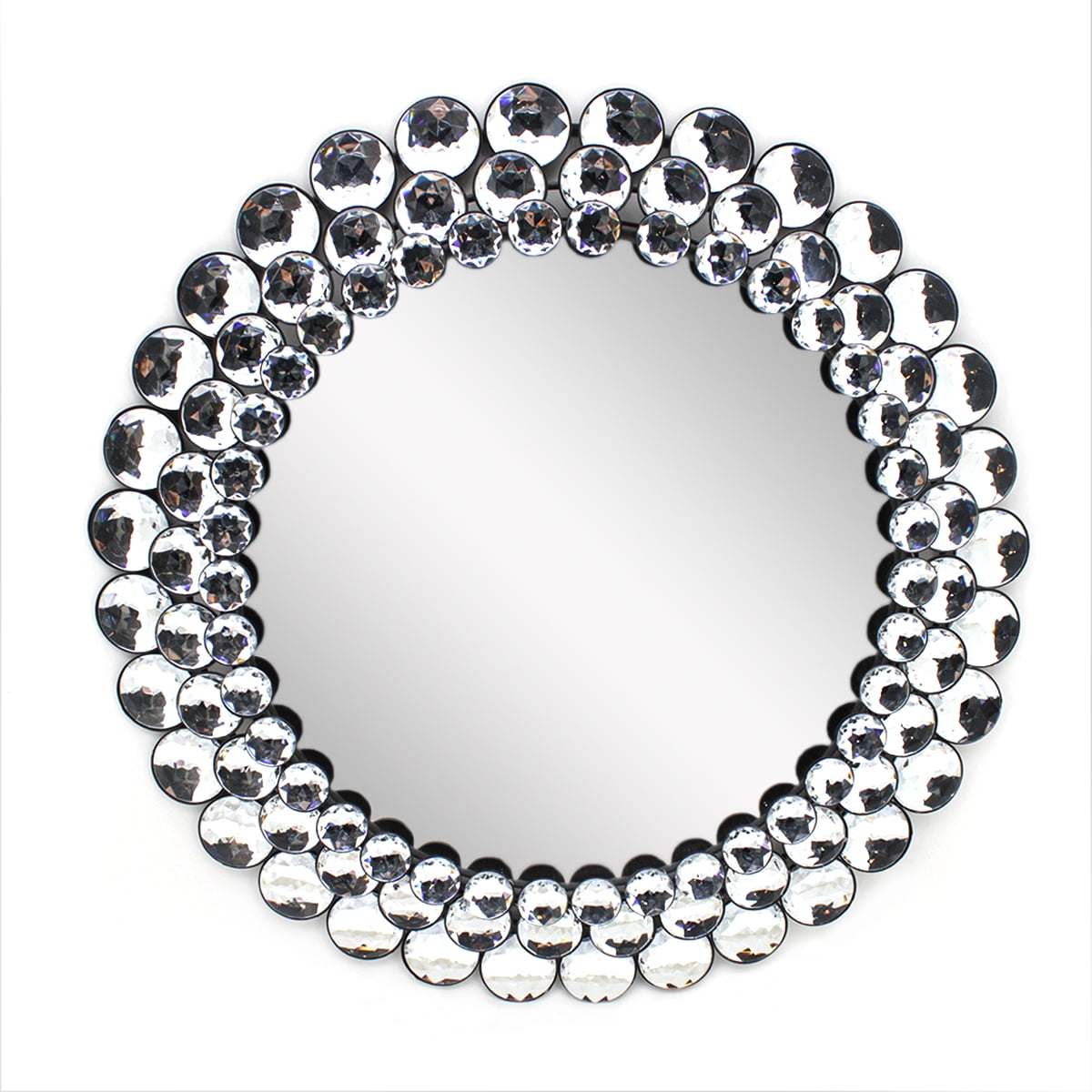 Wall Mirror Silver Round Mirrors for Wall Decor,17" - Walmart.com