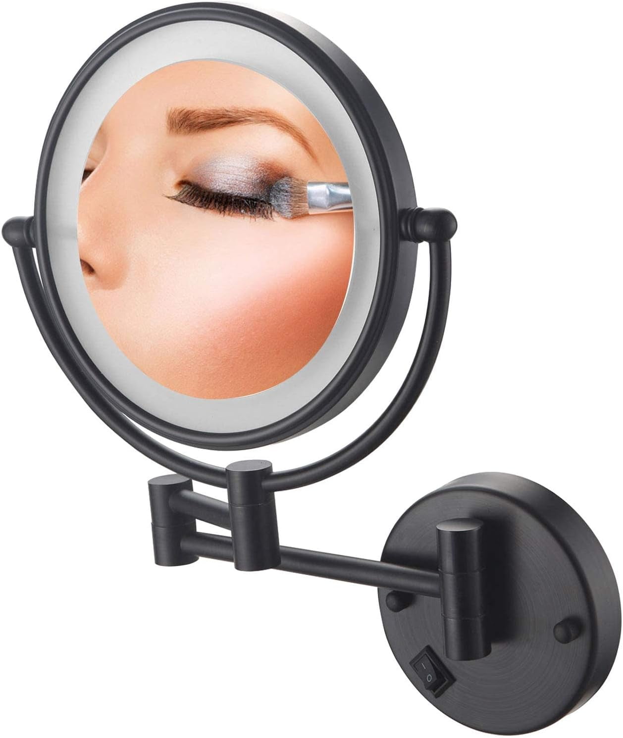 Wall Mirror , Wall Mount Makeup Mirror with Lights and Magnification 7X ...