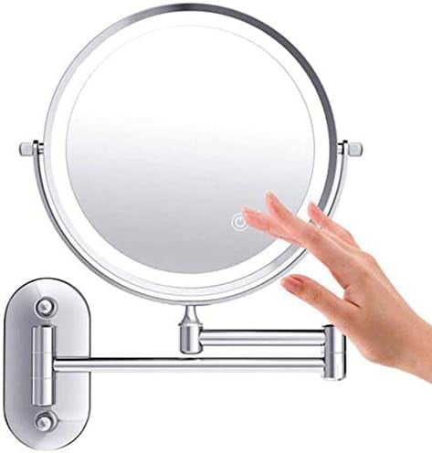 Wall Mirror, Wall Mounted Makeup Mirror 5X Magnification Double Sided ...