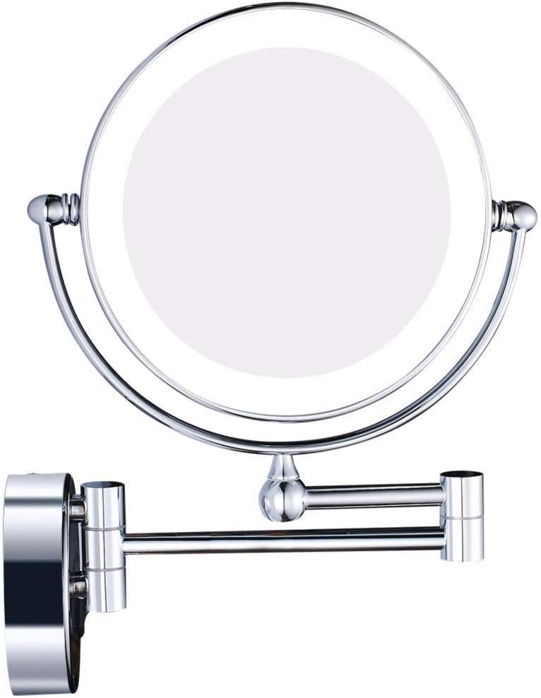 Wall Mirror, Wall Mounted Makeup Mirrors,8 Inch Double Sided Brass ...