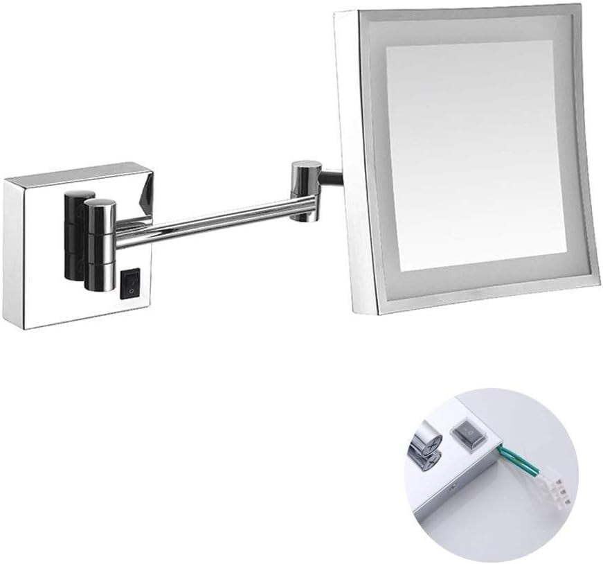 Wall Mirror, Wall Mounted Makeup Shaving Mirror for Hotel Vanity with ...