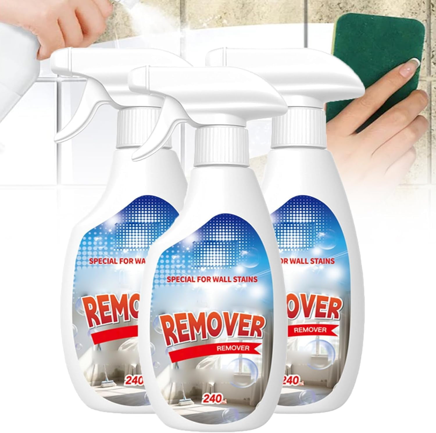 Wall Mold Remover Spray, 8.12 fl.oz Highly Effective Formula for Wood ...