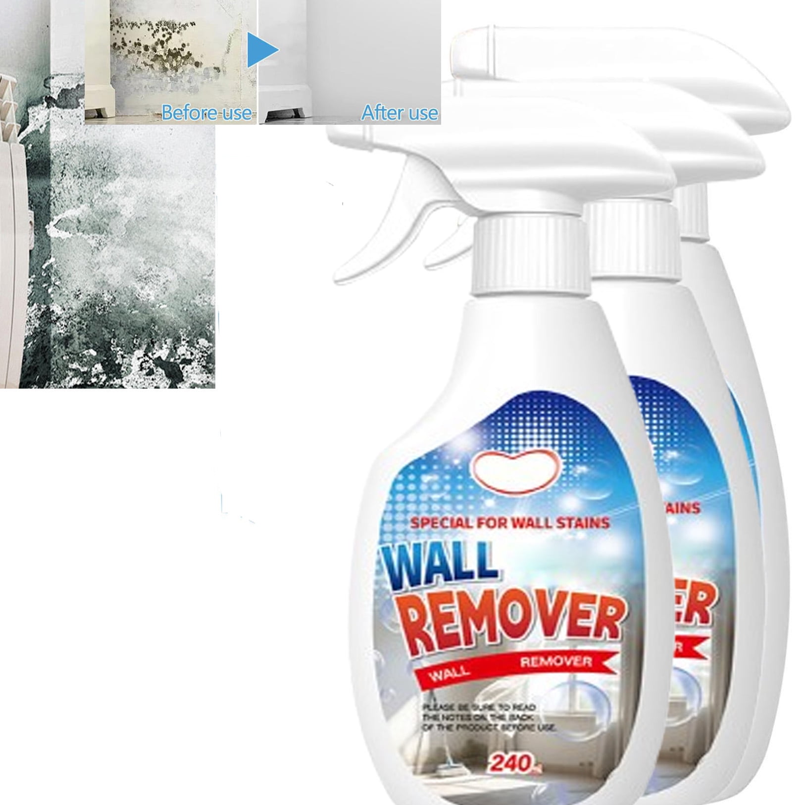 Wall Mold Remover Spray,Removal Spray Wall Cleaner Spray, Multi ...