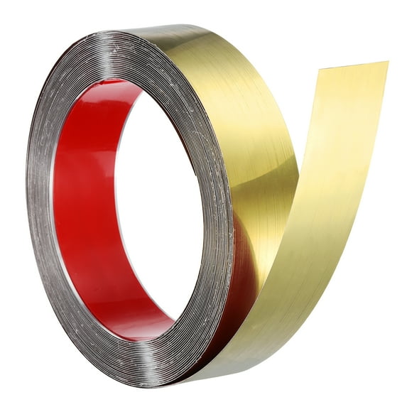 Wall Molding Trim, 32.8 ft x 1.6 Inch Peel and Stick Strip, Mirrored Gold - Walmart.com