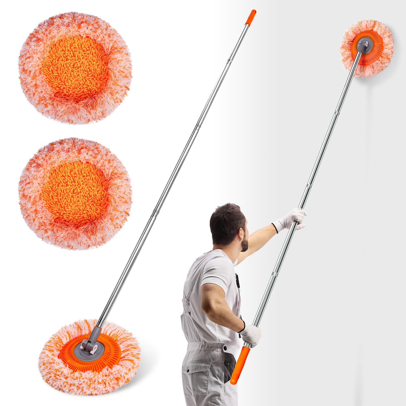 Wall Mop, 2026 New 69” Wall Cleaner, Baseboard Cleaner, Professional ...
