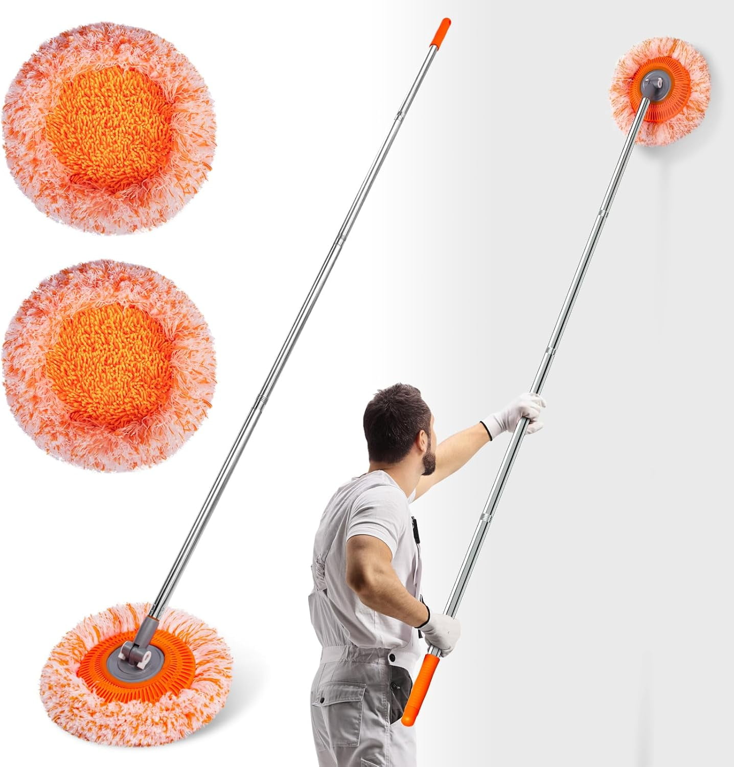 Wall Mop, Primium 68” Wall Cleaner, Baseboard Cleaner, Professional ...