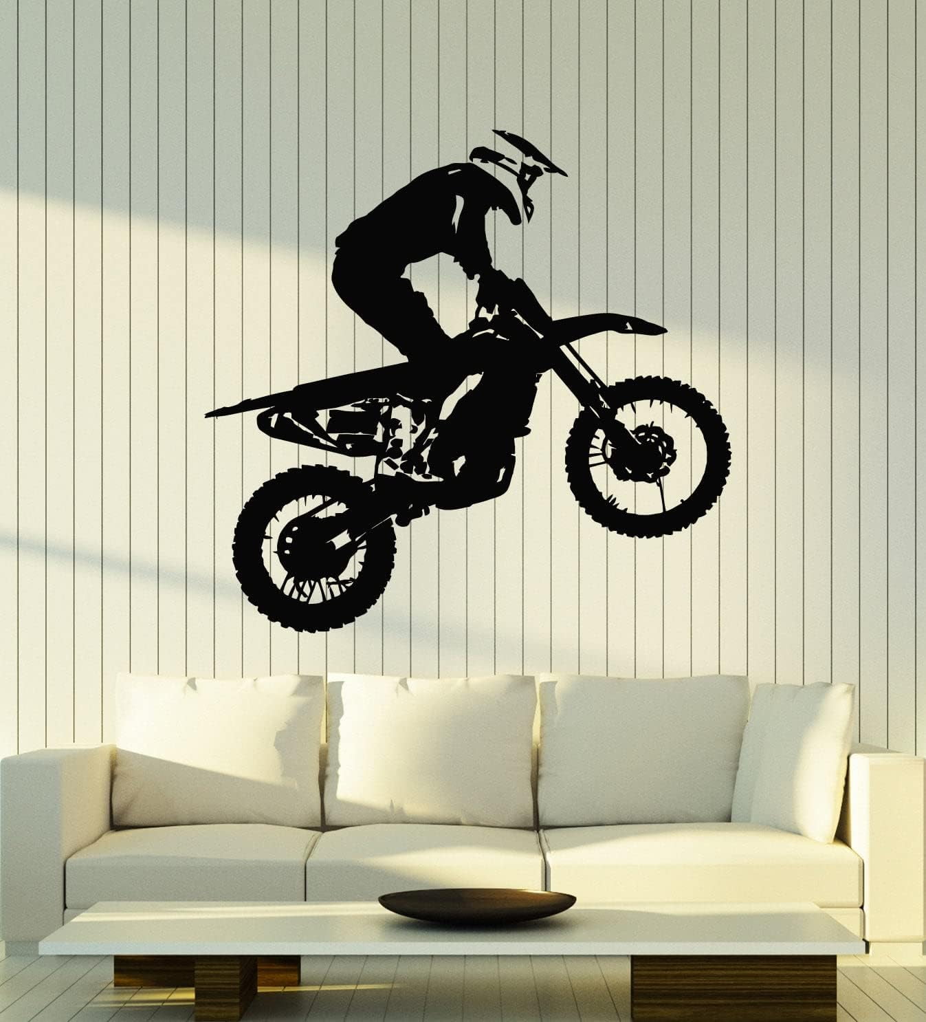 Wall Motocross Speed Extreme Moto Biker Motorcycle Stickers Mural Large ...