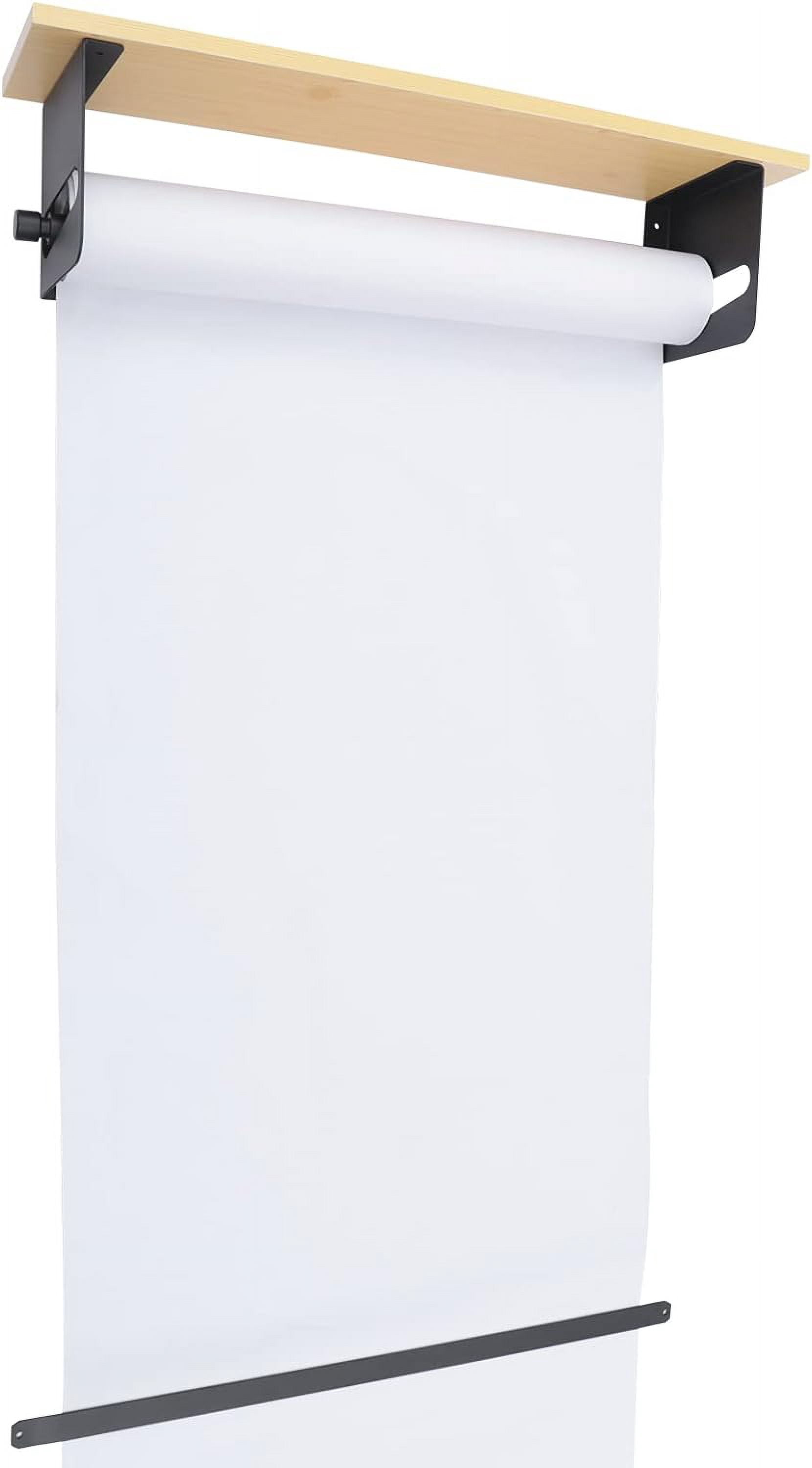 Wall Mount 24" Kraft Paper Roll Holder and Cutter, Paper Roller with ...