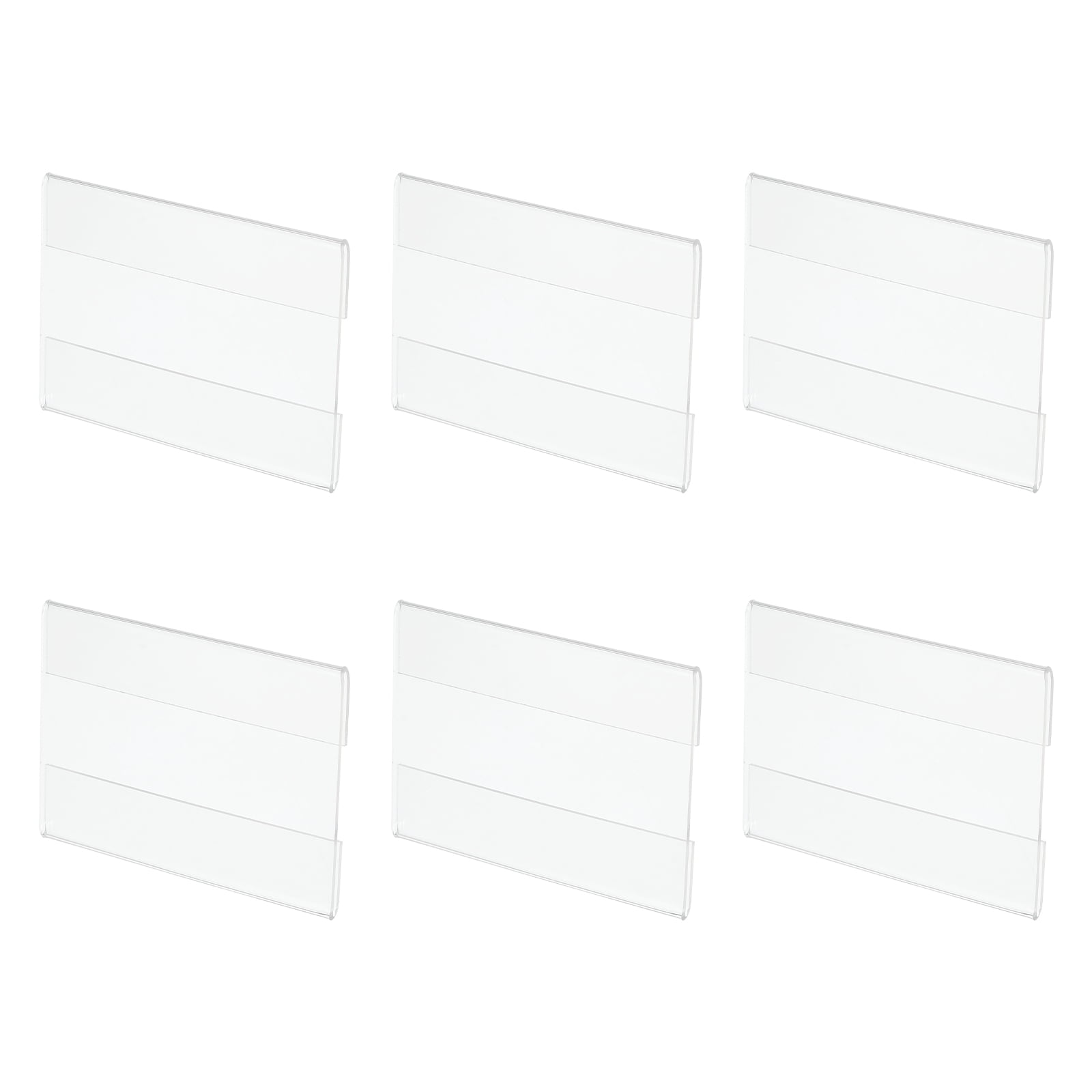 Wall Mount Acrylic Sign Holder 3.5 x 2.4 Inch Clear Plastic Wall Sign ...