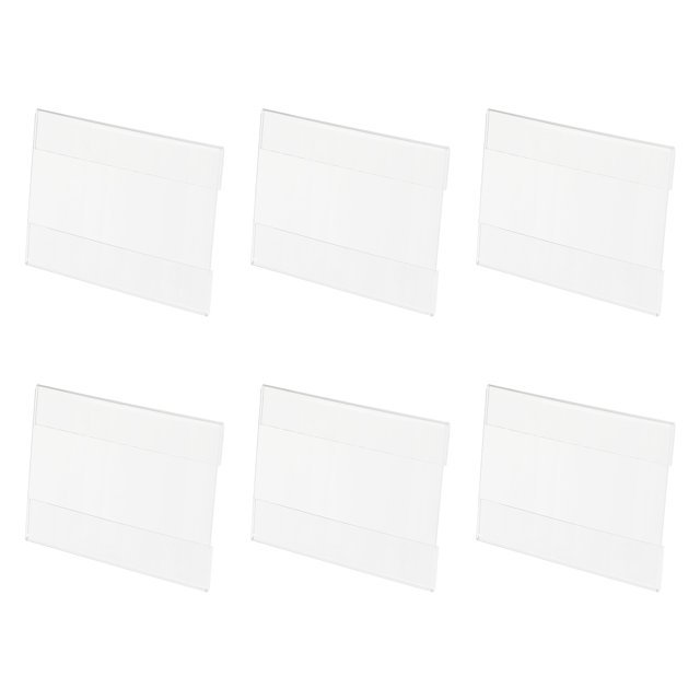 Wall Mount Acrylic Sign Holder 3.9 x 2.8 Inch Clear Plastic Wall Sign ...