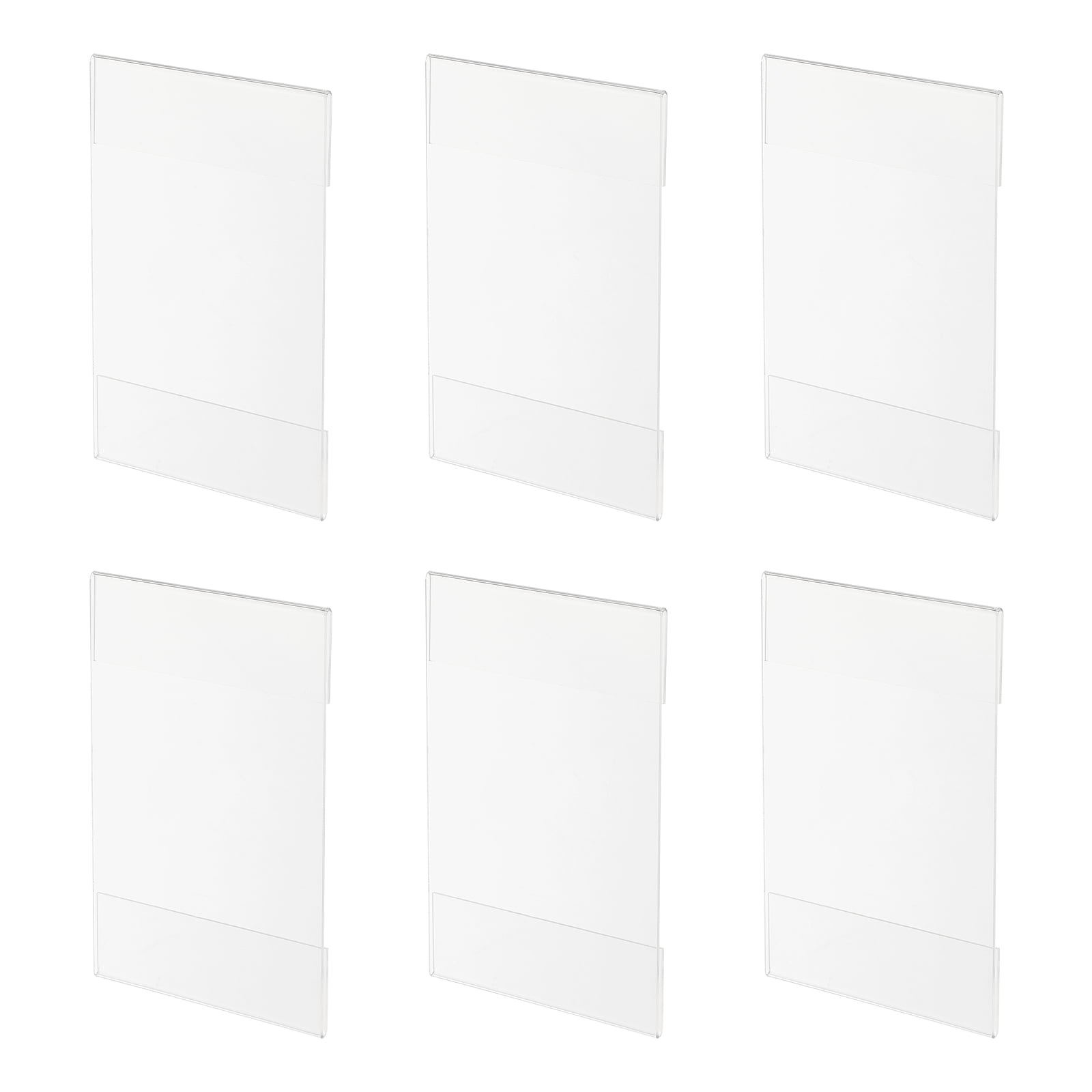 Wall Mount Acrylic Sign Holder 5.1 x 3.5 Inch Clear Plastic Wall Sign ...