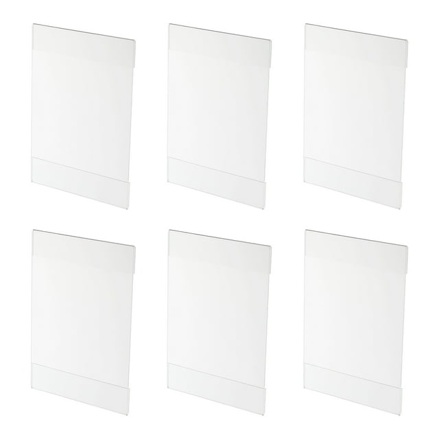 Wall Mount Acrylic Sign Holder 7.1 x 5.1 Inch Clear Plastic Wall Sign ...