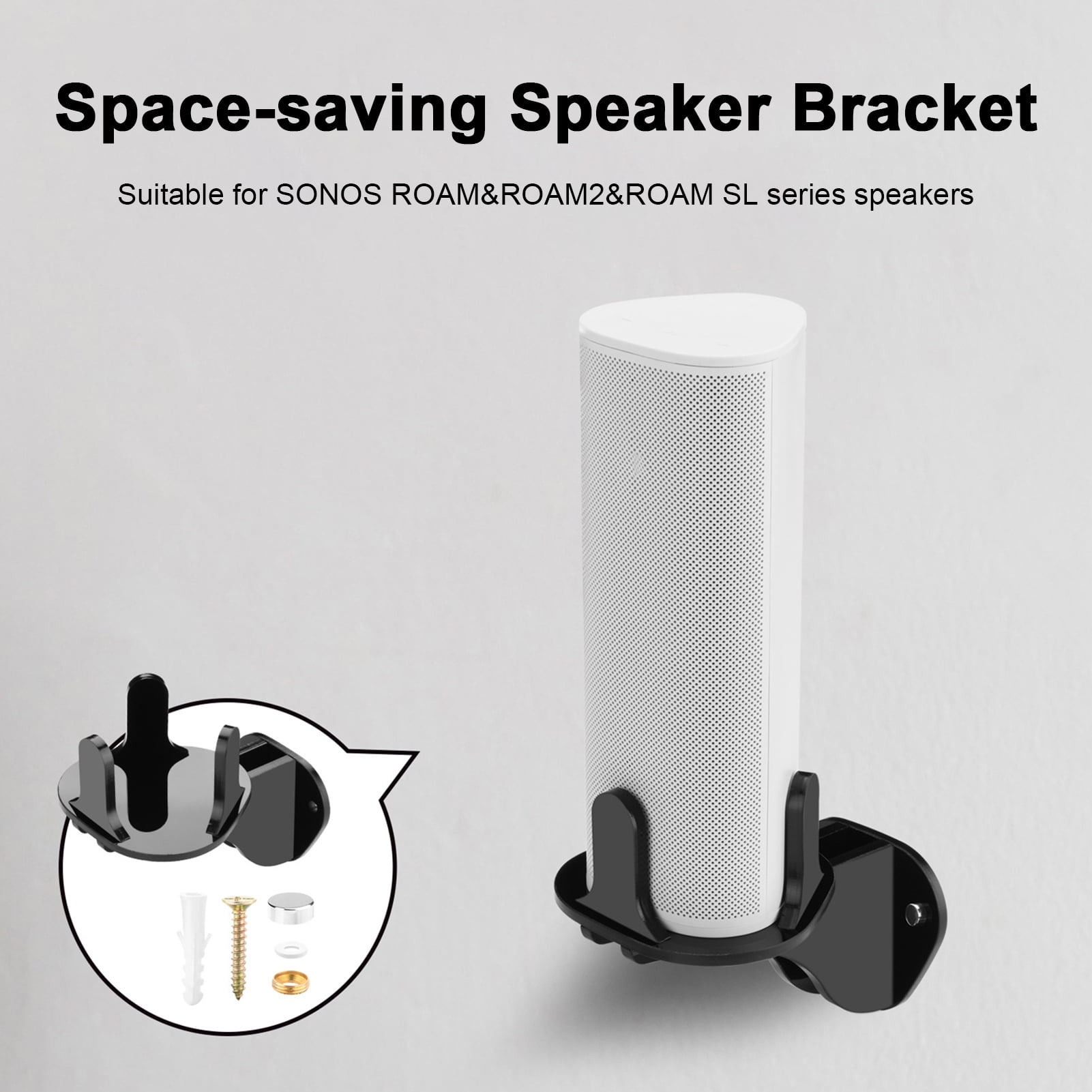 Wall Mount Acrylic Speaker Stand High Stability Simple Installation ...