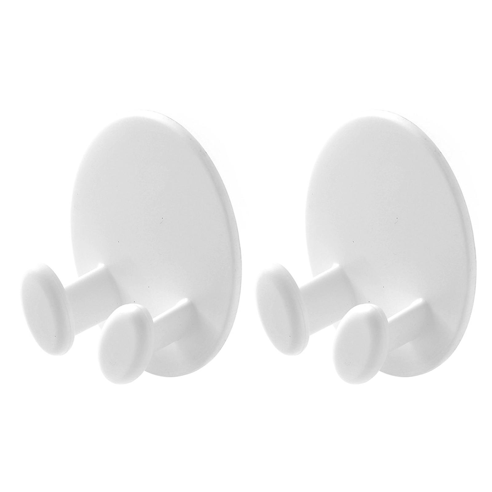 Wall Mount Adhesive Power Plug Socket Hook Rack Holder (2 Pieces, white ...