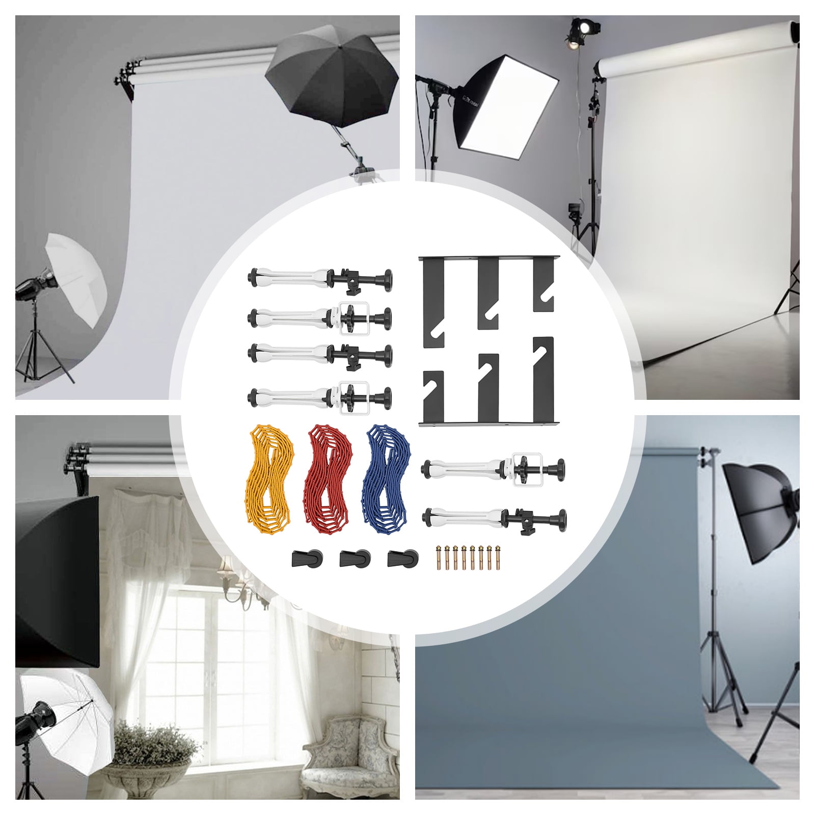 Wall Mount Backdrop Elevation Device, 3-Roller Manual Background ...