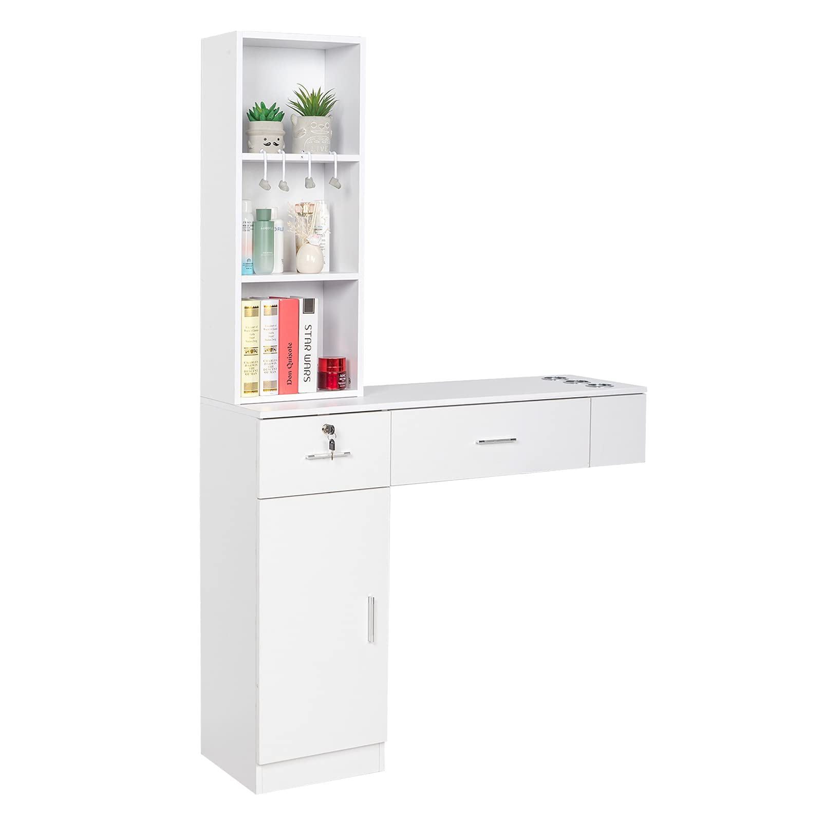 Wall Mount Barber Station, Salon Stations for Hair Stylist, Beauty ...