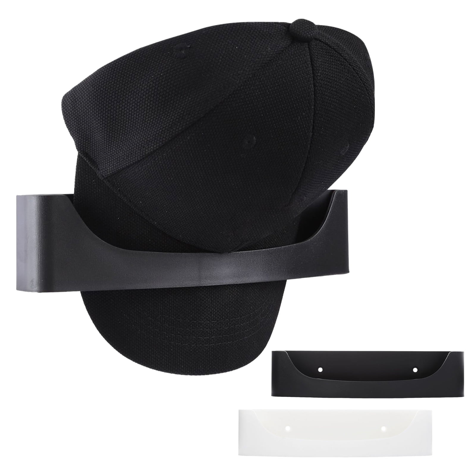 Wall Mount Baseball Hat Organizer - Heavy Duty No Drilling Closet Door ...