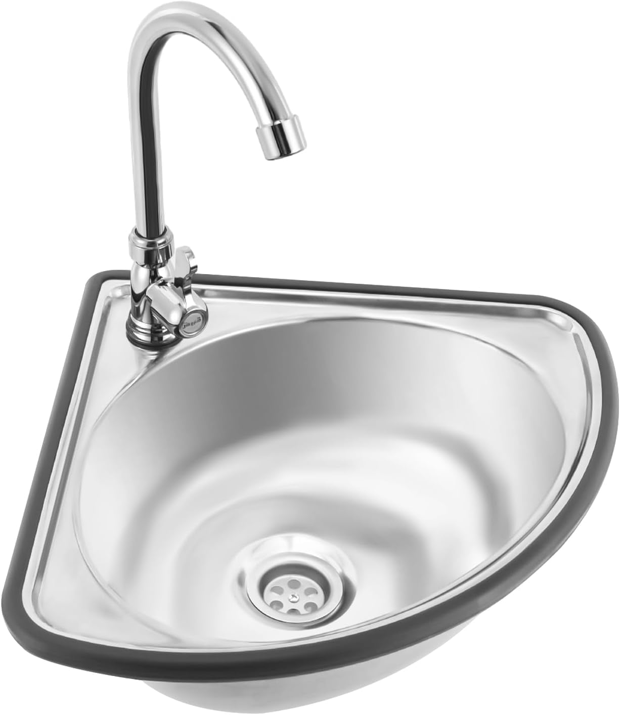 Wall Mount Bathroom Corner Sink,Kitchen Washbasin Single Sink with ...